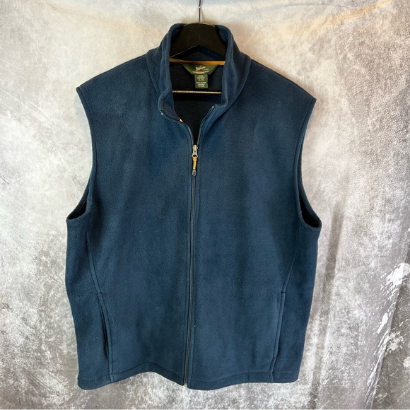 Woolrich | Jackets & Coats | Woolrich Mens Xl Blue Full Zip Fleece Vest ...